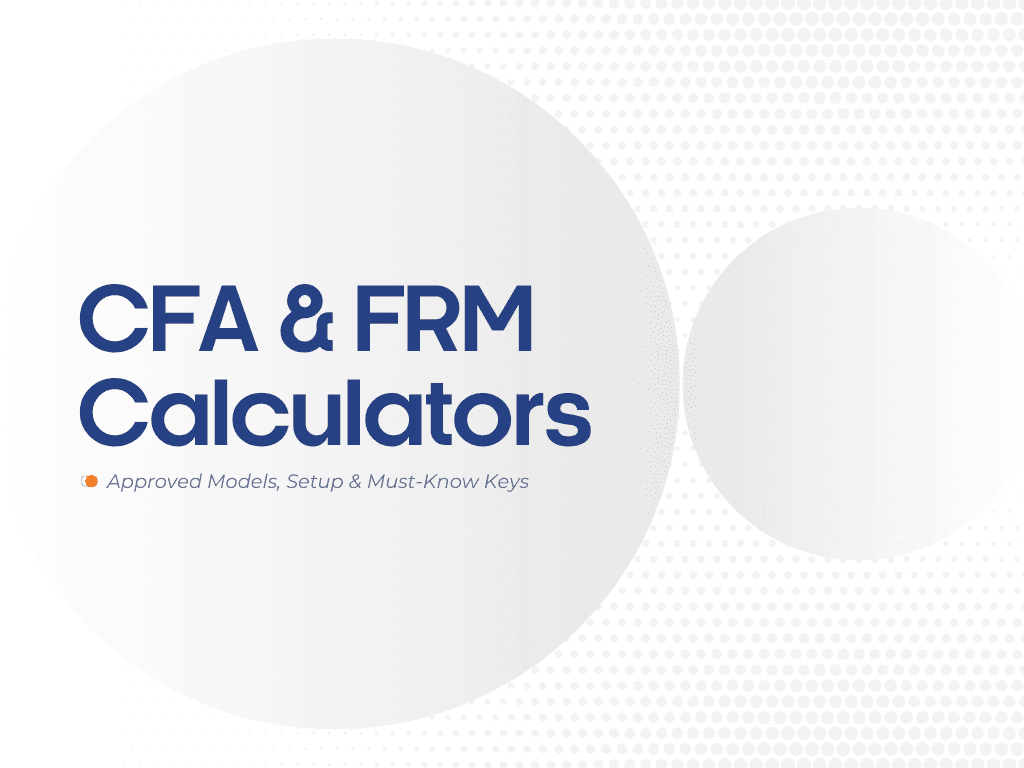 CFA/FRM Calculator Guide: Allowed Models + Key Settings | Aswini Bajaj ...